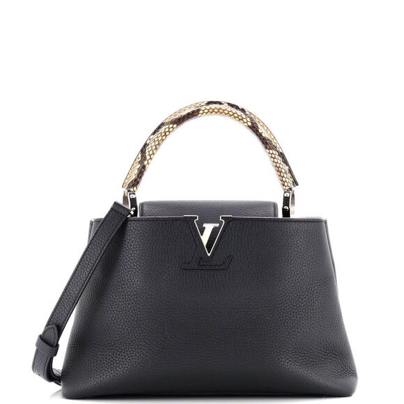 Louis Vuitton | Bags | Louis Vuitton Capucines Bag Leather With Python ...